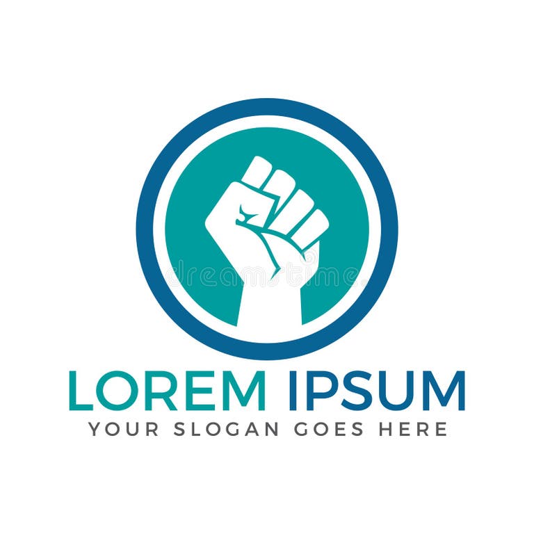 Fist Abstract Vector Logo Design. Stock Illustration - Illustration of ...