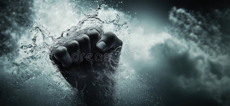 Water Power Fist Breaking Liquid Splash Stock Photos - Free & Royalty ...