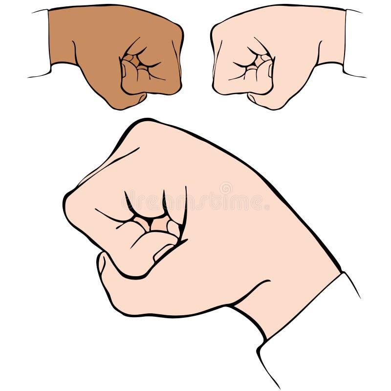 Fist Bump stock vector. Illustration of handshake, drawing - 17815799