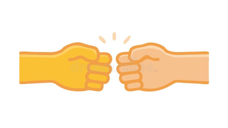 Fist Bump Greeting Teamwork Flat Icon, Vector Design Generative AI ...