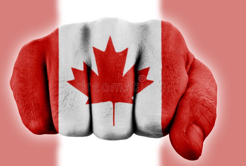 Face Paint - Flag of Canada Stock Image - Image of canadian, smile: 2884415