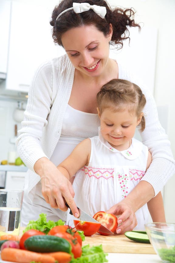 Fist cooking lesson stock photo. Image of family, anticipation - 21112240
