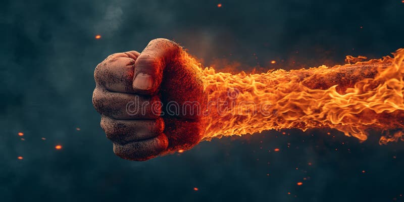 Fist of Fury a Powerful Image of Strength and Determination with ...