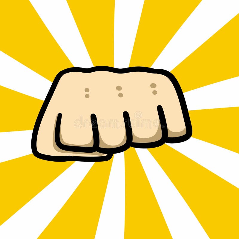 Fist Hand Fight. Fight Cartoon Illustration Stock Illustration ...