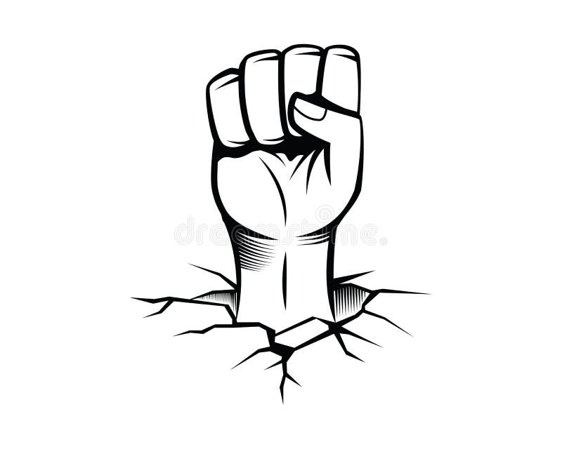 Fist smashing face stock vector. Illustration of blood - 166924099