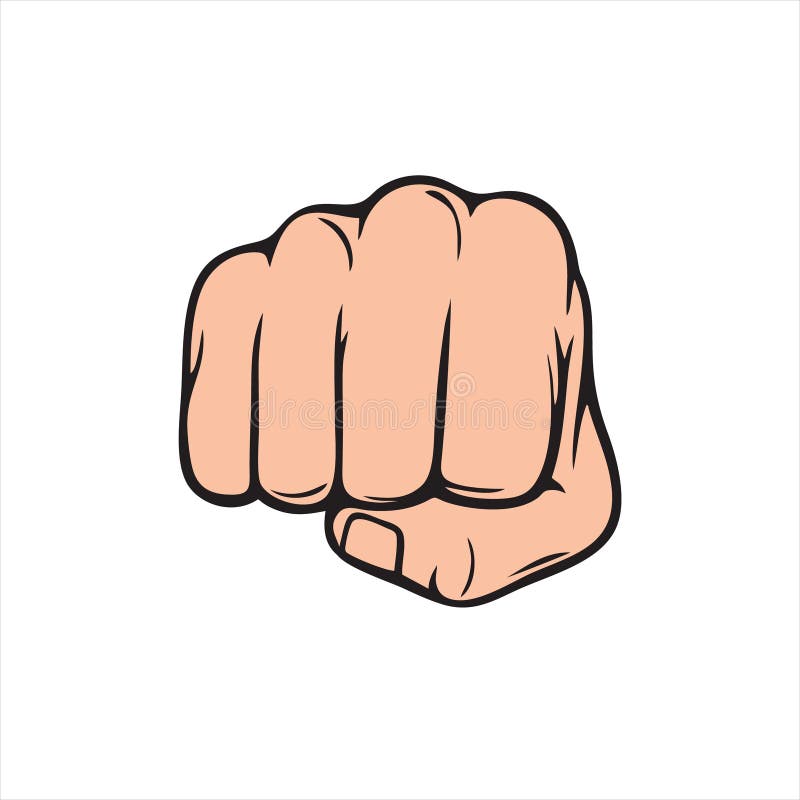 Fist Icon Isolated on White Background. Fist Icon in Trendy Design ...