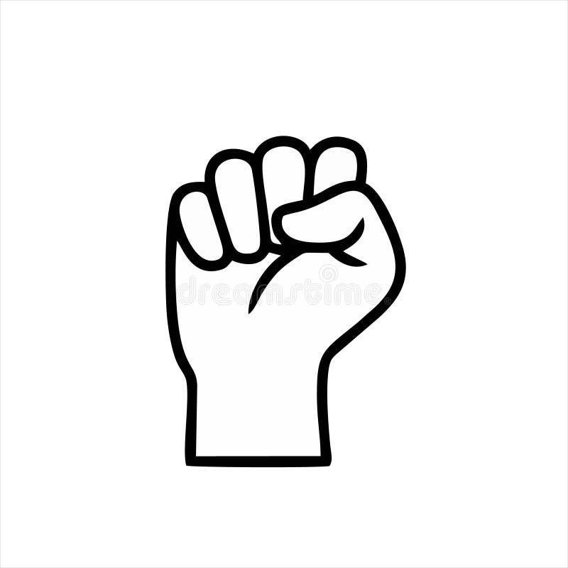 Fist Icon Isolated on White Background. Fist Icon in Trendy Design ...