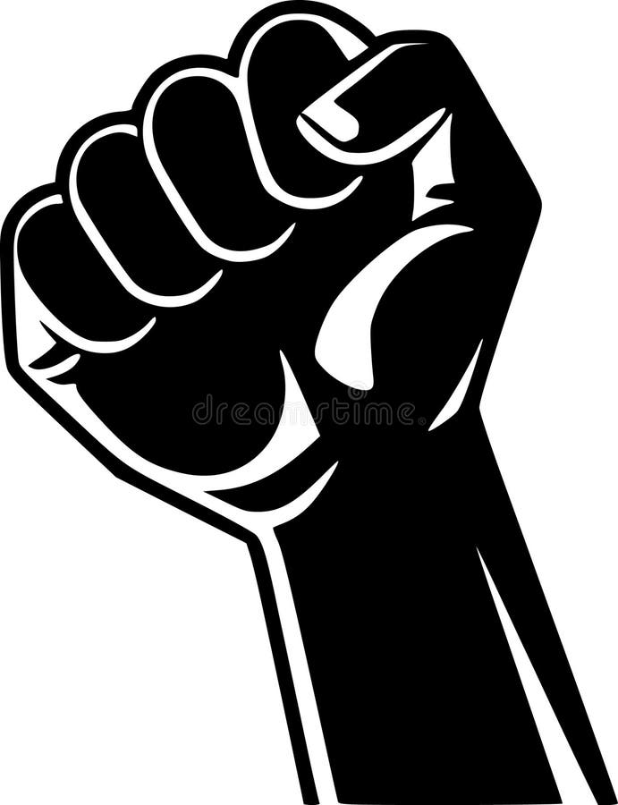 Fist - Minimalist and Simple Silhouette - Vector Illustration Stock ...
