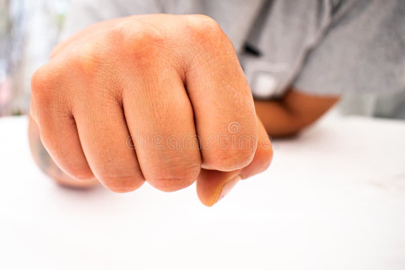 Fist Fist Pointing at the Camera Stock Photo - Image of cooperation ...