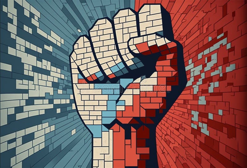 Fist of Protest. Created with Generative Ai Technology Stock ...
