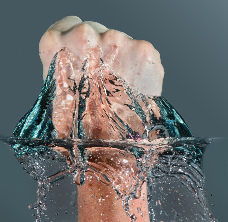 Fist punch stock photo. Image of splash, punch, knuckles - 31759492