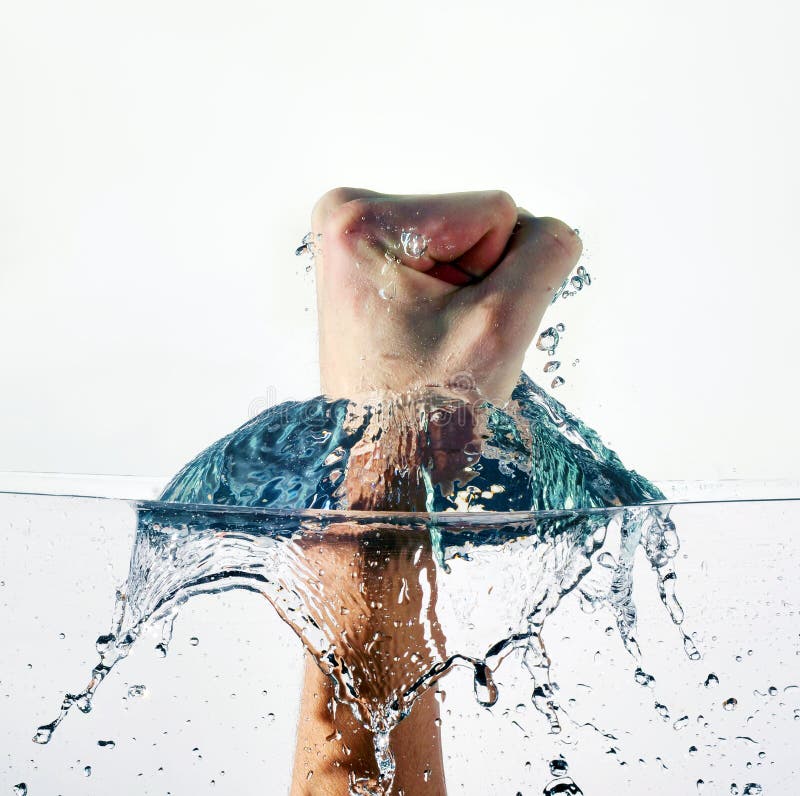 Punching water stock photo. Image of horizontal, show - 30146010