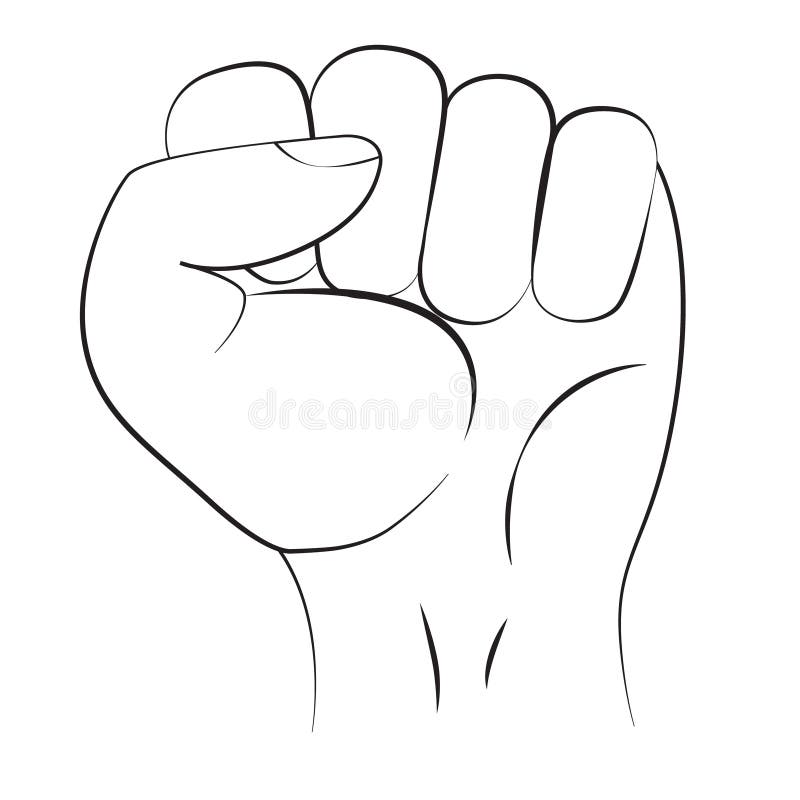 Clenched Fist Drawing Left