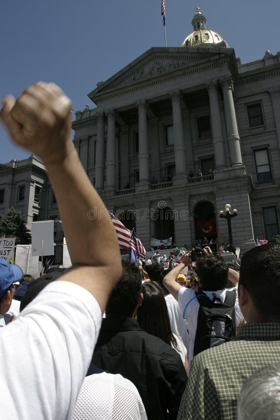 Fist Shaking editorial photo. Image of border, anger, fist - 2460076