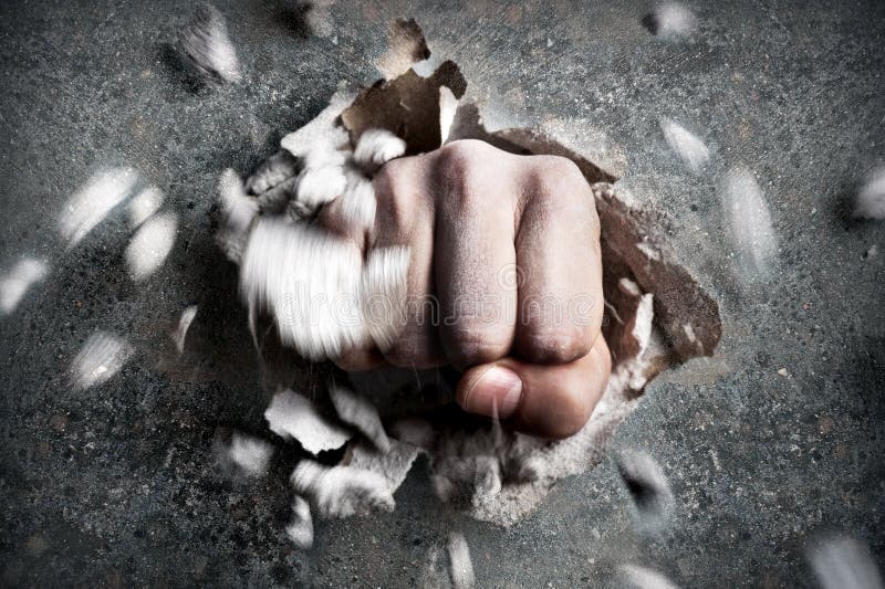 252 Fist Breaking Wall Stock Photos - Free & Royalty-Free Stock Photos ...