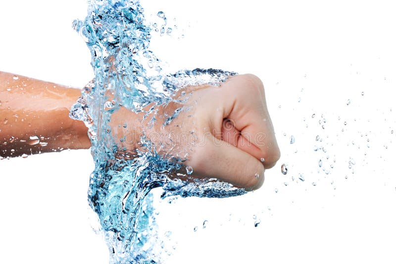 Punching water stock photo. Image of horizontal, show - 30146010