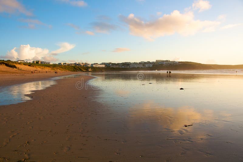 Fistral Beach stock image. Image of kingdom, relax, newquay - 21072409