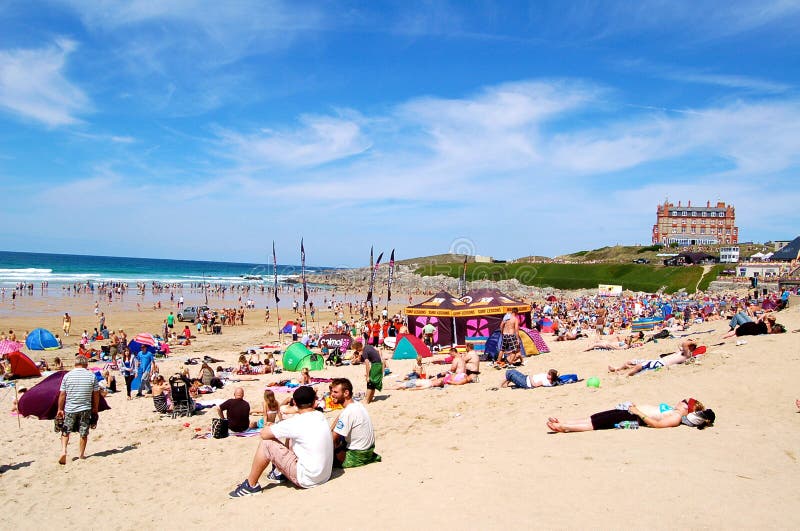 Fistral Beach, Newquay editorial photography. Image of kingdom - 25302757