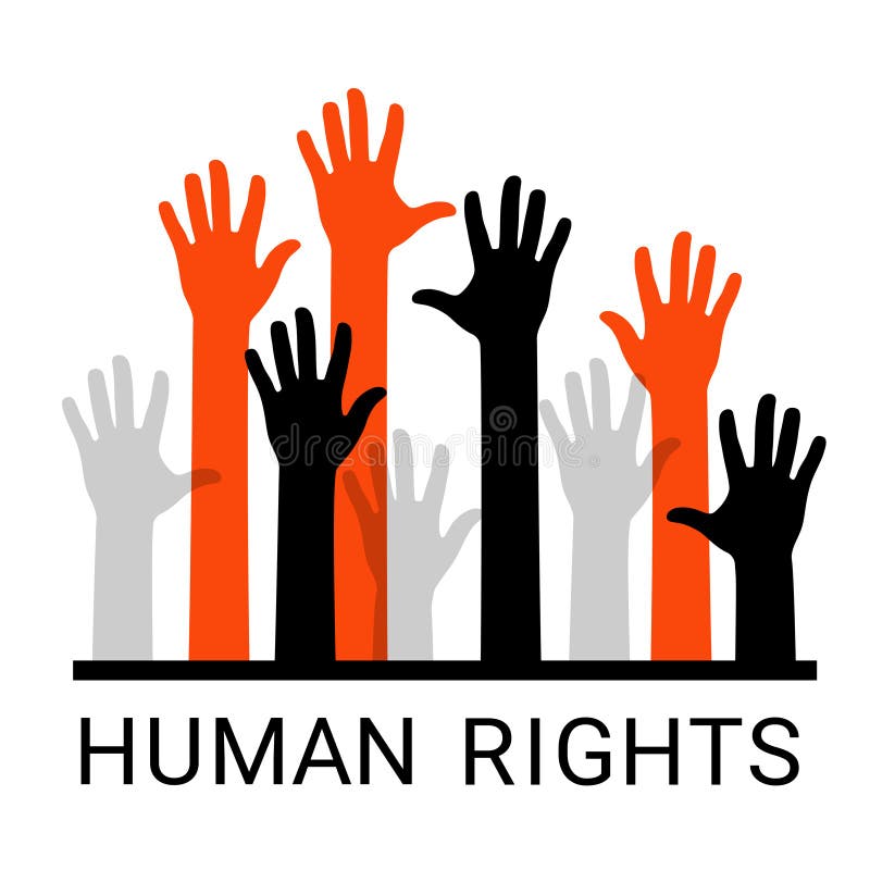 Fists Hands Up. Concept of Unity. Revolution. Fight Stock Vector ...