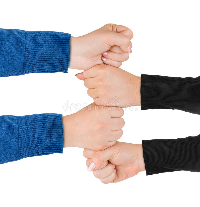 Stacked Fists stock photo. Image of friends, comrades - 1355562