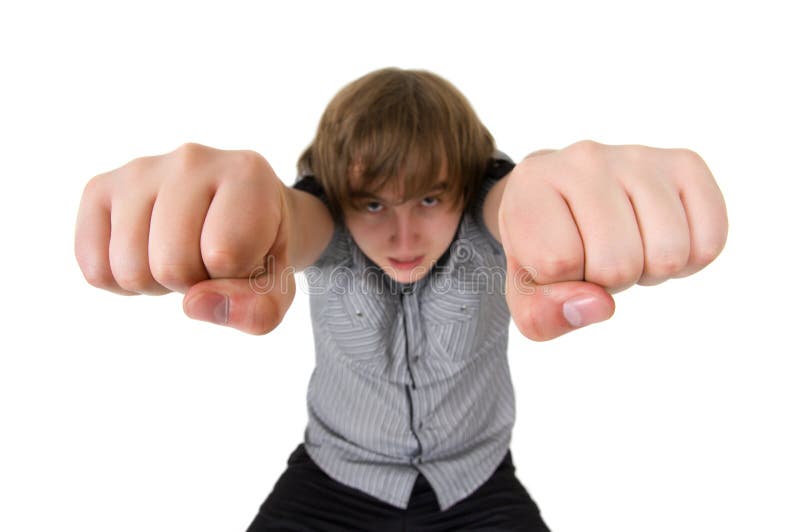 Fists up stock image. Image of boss, fight, expression - 18754293