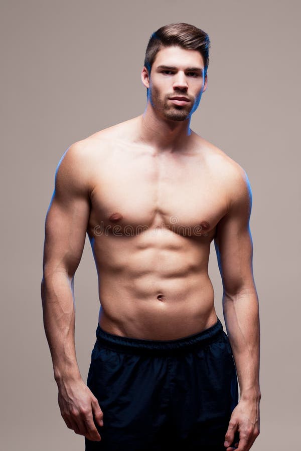 Fit and cool. stock image. Image of strong, model, smiling - 35529353