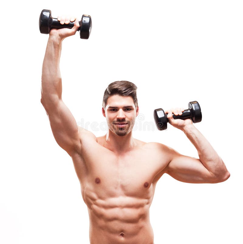 Fit and cool. stock photo. Image of holding, ripped, camera - 35529358