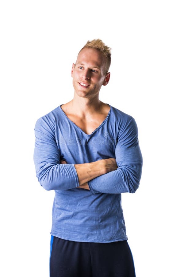 Confident Male Model with a Smirk Stock Photo - Image of muscles ...