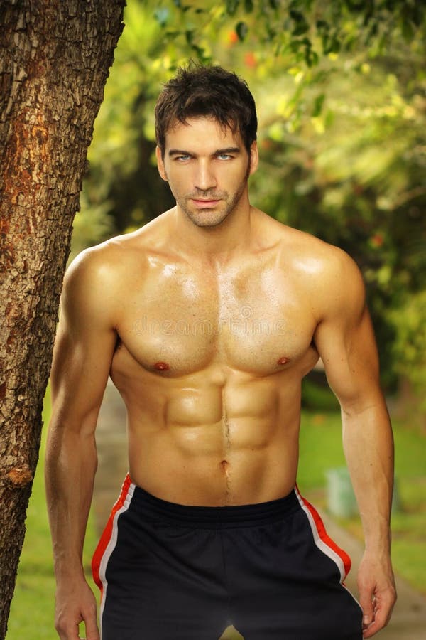 Fit man stock photo. Image of exercise, bodybuilder, sport - 27734388