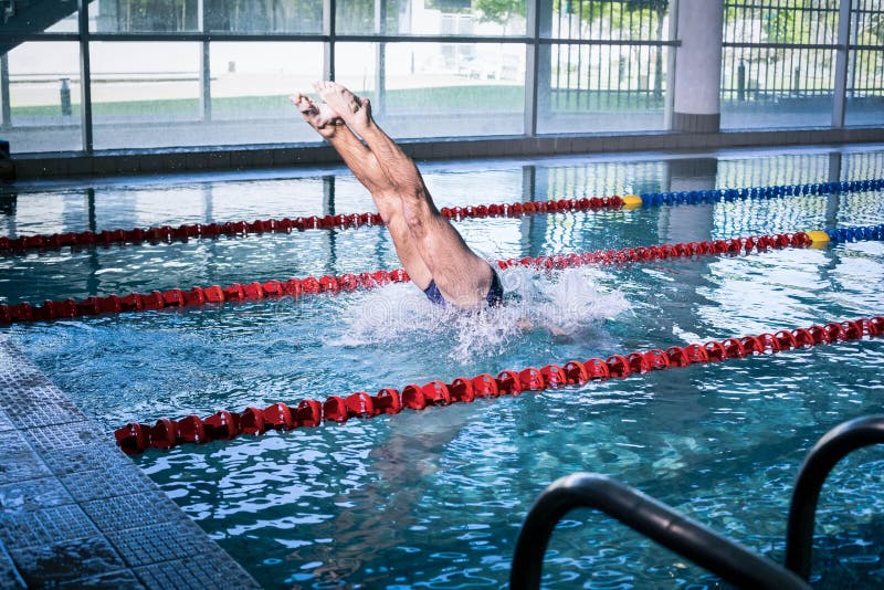 Man Diving Pool Stock Photos - Download 2,027 Royalty Free Photos