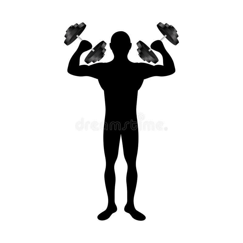 Fit Man Silhouette Icon Image Stock Vector - Illustration of active ...