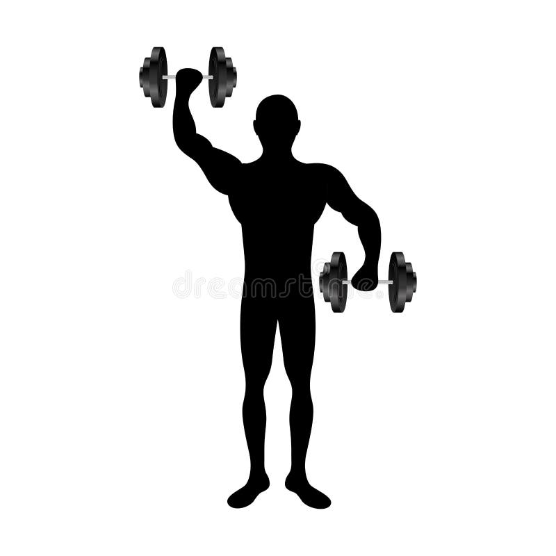 Fit Man Silhouette Icon Image Stock Vector - Illustration of icon ...