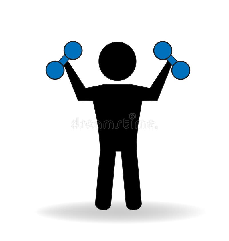 Fit Man Working Out Vector Icon Stock Vector - Illustration of exercise ...