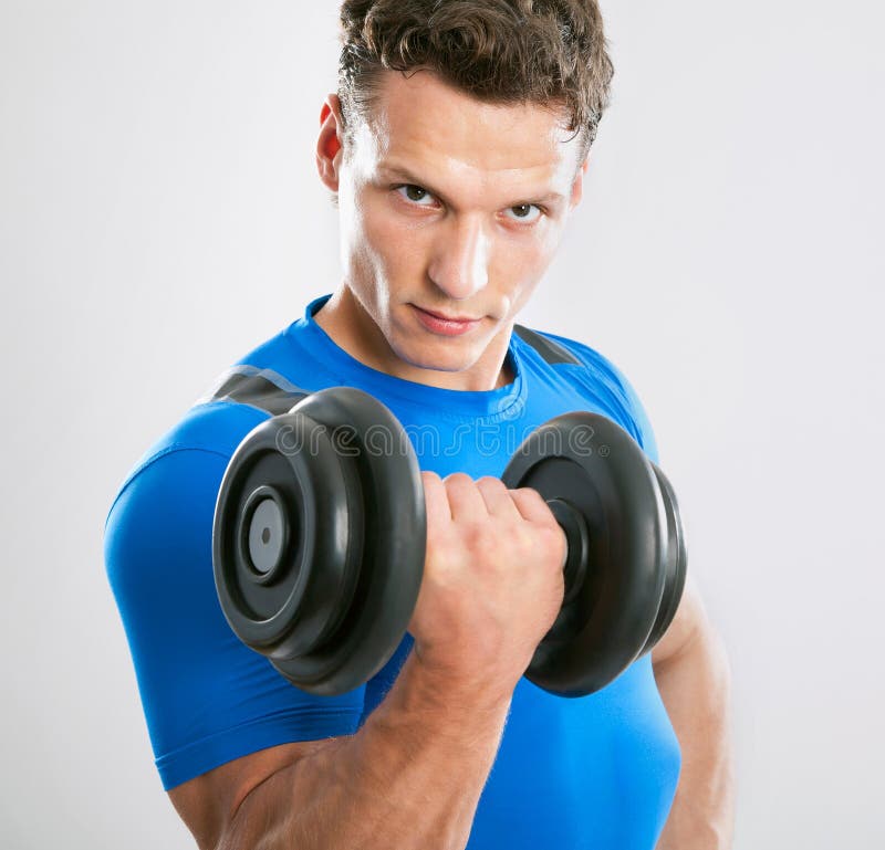 Fit muscular man stock image. Image of healthy, life - 43047163