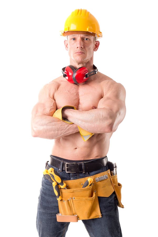 Fit muscular man posing stock image. Image of safety - 88365447