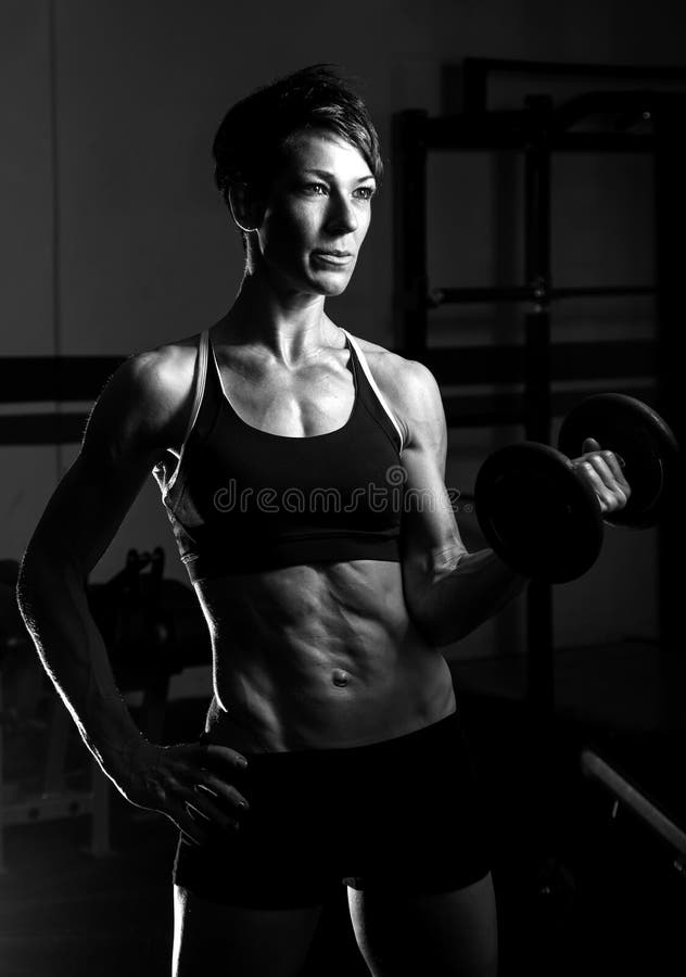 Fit muscular woman stock photo. Image of female, woman - 72074056