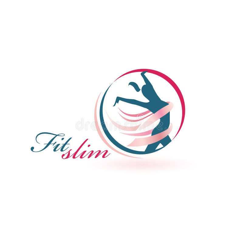 Fit Slim Dance Logo Vector stock vector. Illustration of sport - 192045040