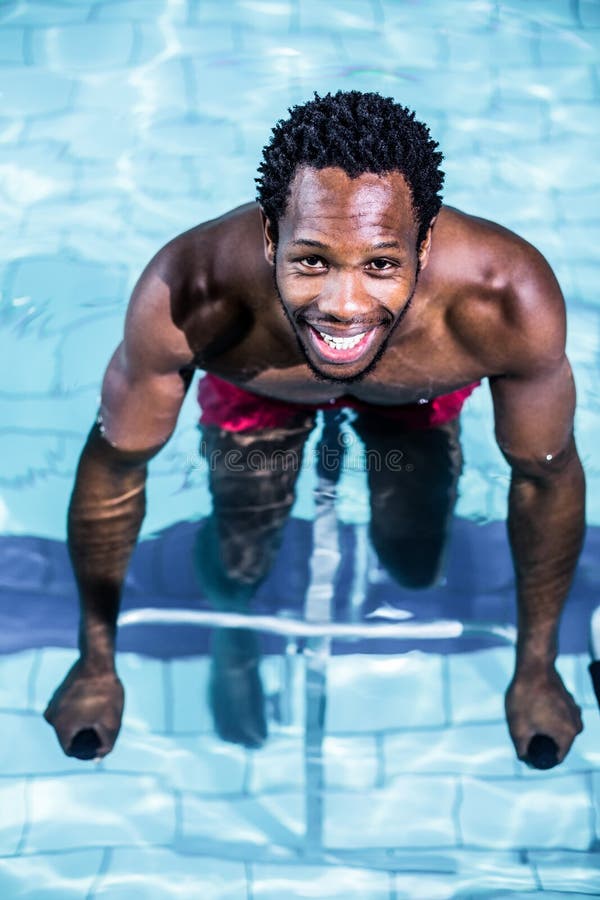 Fit Smiling Man Cycling Alone Stock Photo - Image of person, athletic ...