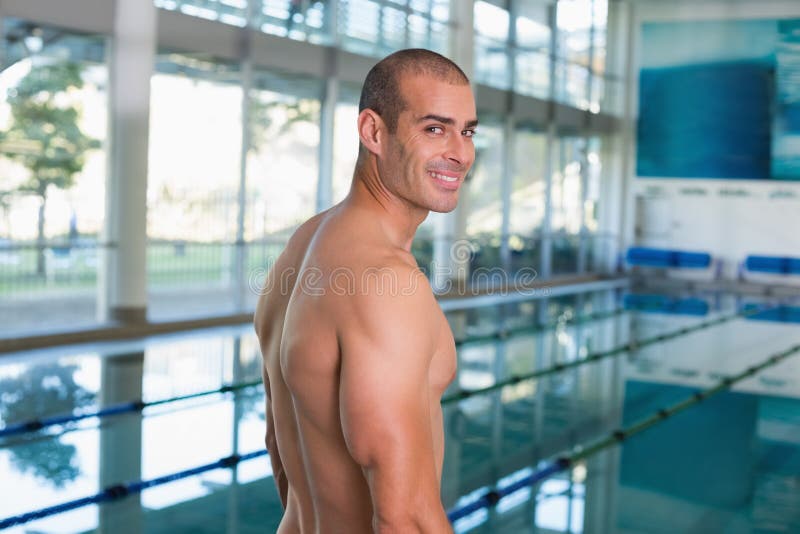 Fit Swimmer by the Pool at Leisure Center Stock Image - Image of pool ...