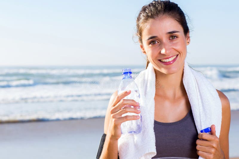 Fit woman after exercise stock photo. Image of female - 41030686