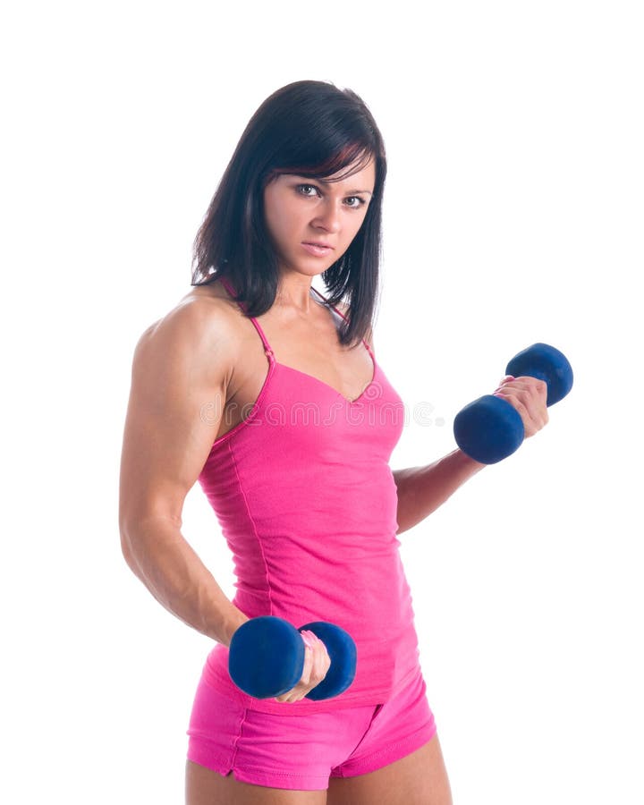 Fit Young Female Exercising Stock Photo - Image of active, lady: 15494148