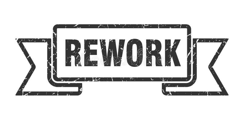 Fita De Retrabalho. Retrabalho Sinal De Banda Grunge. Ilustração do ...