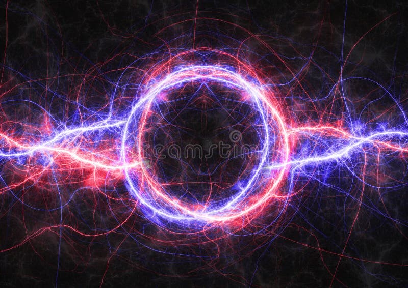 Fite and Ice Lightning Bolt Stock Illustration - Illustration of party ...