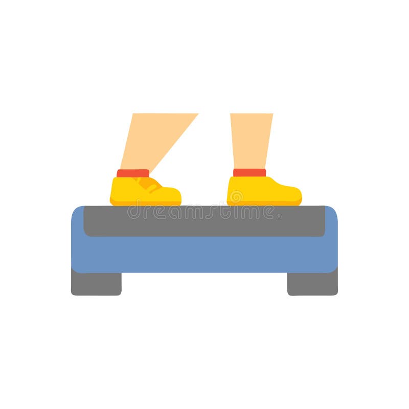 Fitness Adjustable Aerobic Stepper Icon Stock Photo - Illustration of ...