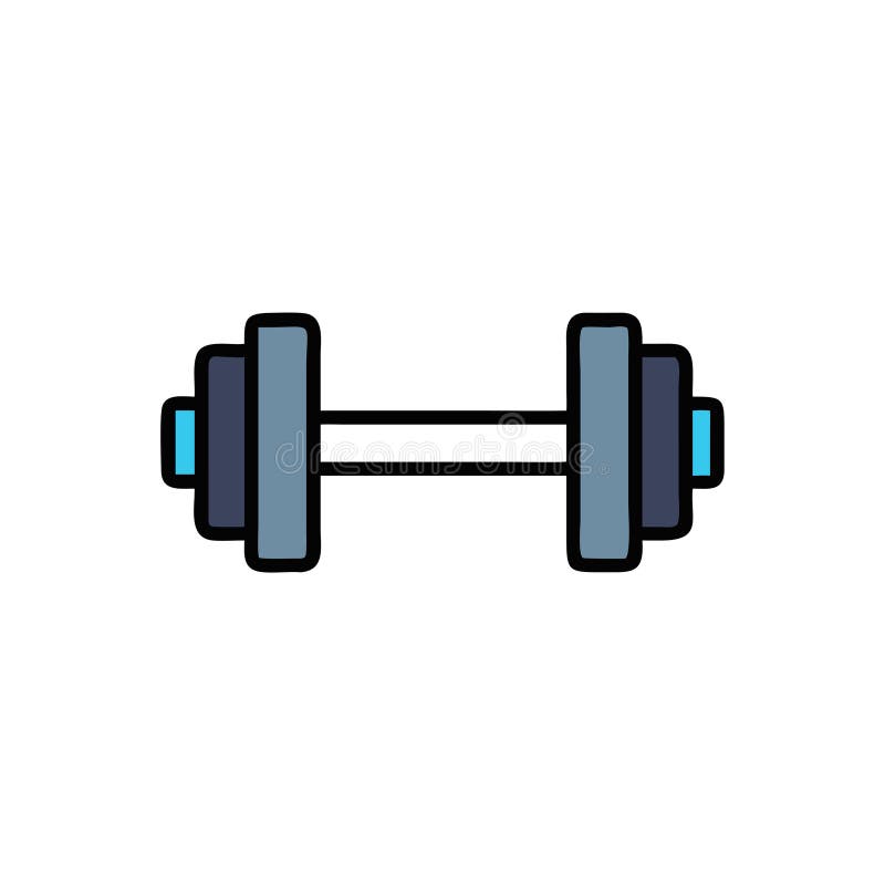 Fitness Adjustable Barbell Icon Stock Image - Illustration of yoga ...