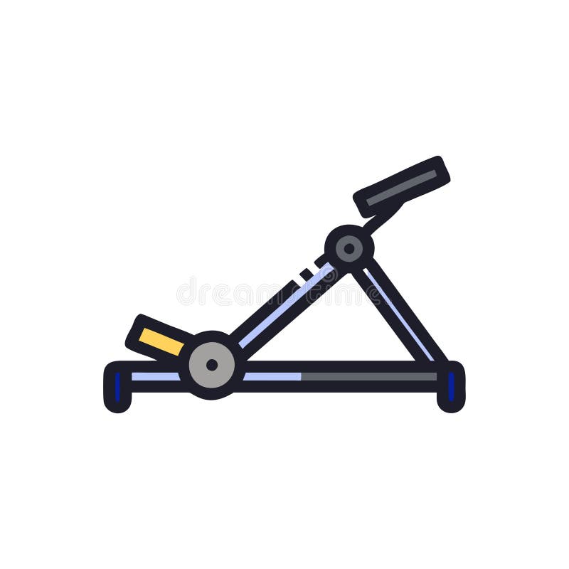 Fitness Adjustable Compact Rowing Machine Icon Stock Photo ...