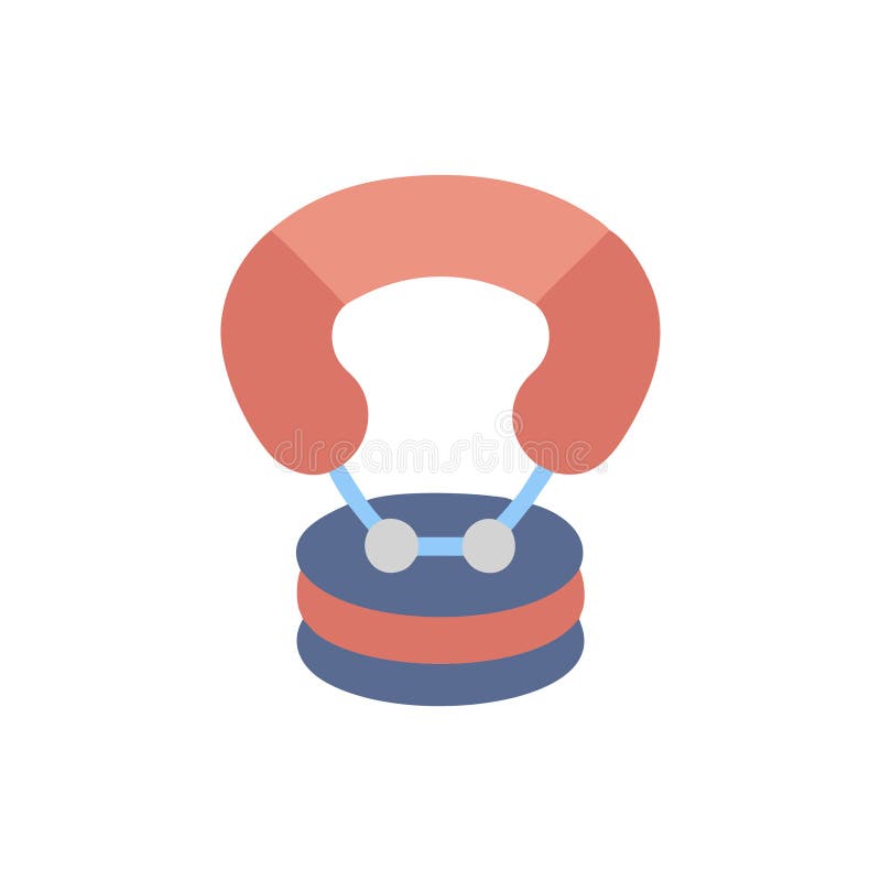 Fitness Adjustable Neck Stretcher Icon Stock Photo - Illustration of ...