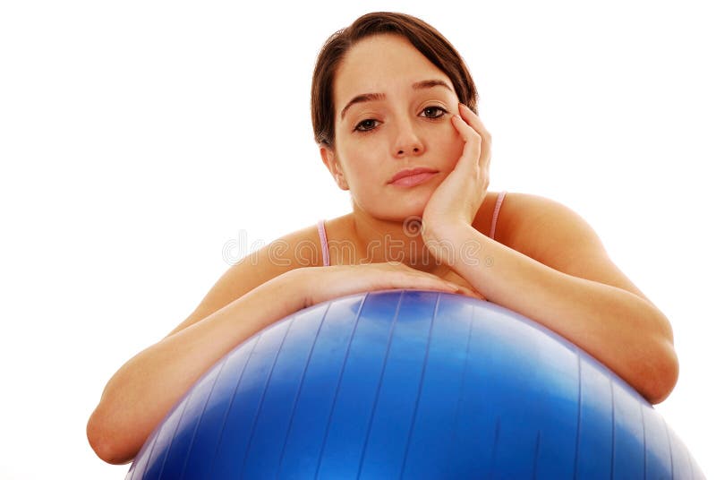 Fitness boredom stock image. Image of ball, motivation - 13357021