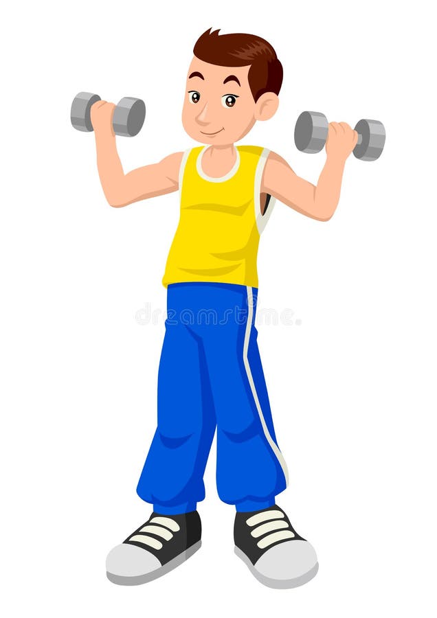 Fitness Boy stock vector. Illustration of activity, physical - 31339972