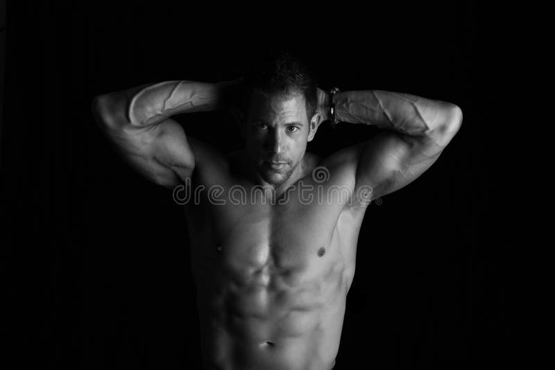 Fitness Buff stock photo. Image of monochrome, fitness - 32164900